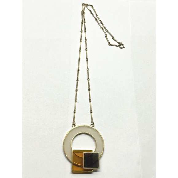 Vintage | Jewelry | Vintage Mcm Mod Lucite Pendant Necklace | Poshmark
